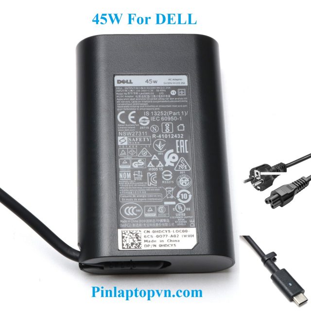Sạc laptop Dell XPS 9315 P153G P153G001 | Pinlaptopvn.com